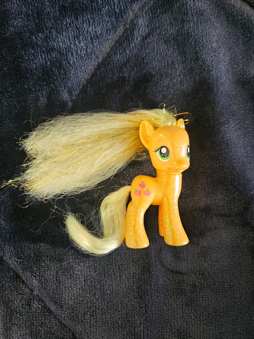 My Little Pony G4 Gold Glitter Applejack - Etsy