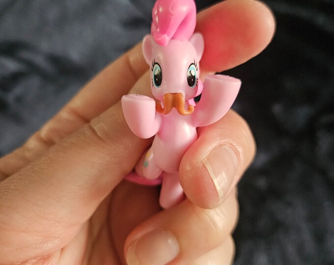 My Little Pony Pinkie Pie With Mustache Mini Figure - Etsy