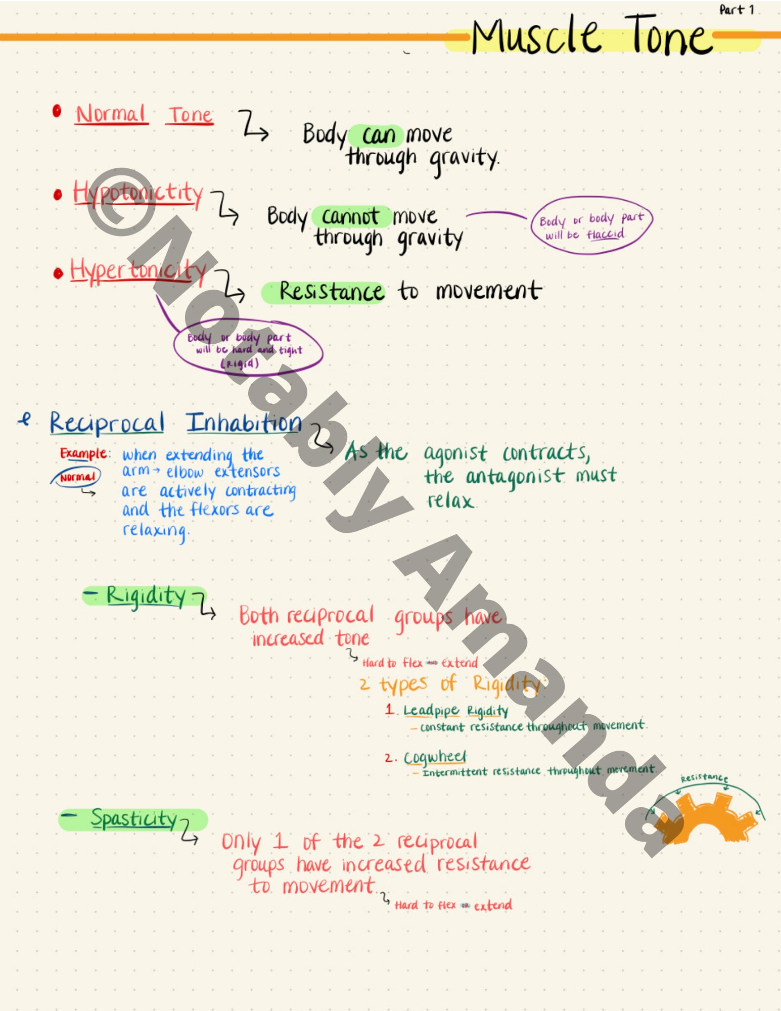 Occupational Therapy Muscle Tone Assessments PRINTABLE Notes - Etsy