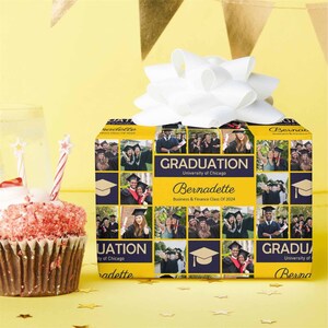 Custom Graduation Photos Wrapping Paper, Personalized Wrapping Paper ...