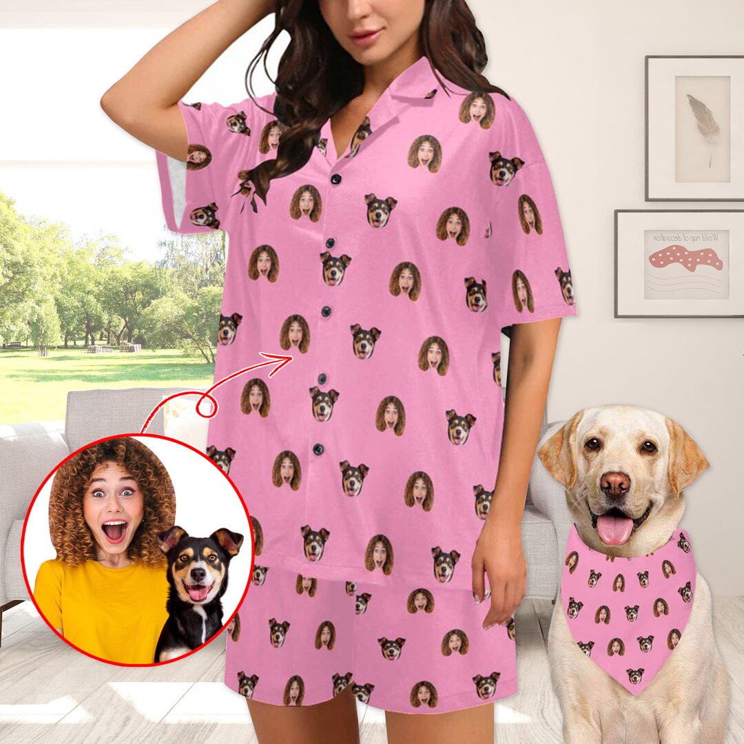 Personalized Photo Pajama Set: Custom Face or Pet Picture Pajamas - Etsy
