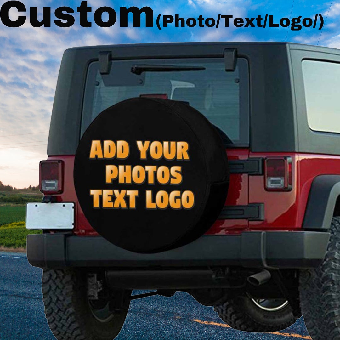 Custom Tire Cover With Photo, Father's Day Gift, Personalized Tire ...