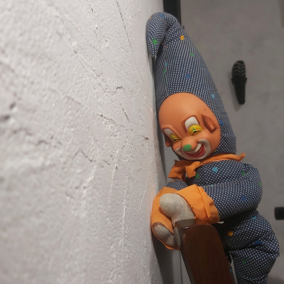 Vintage Stuffed Clown Doll. Vintage Rubber Face Clown. Vintage Stuffed ...