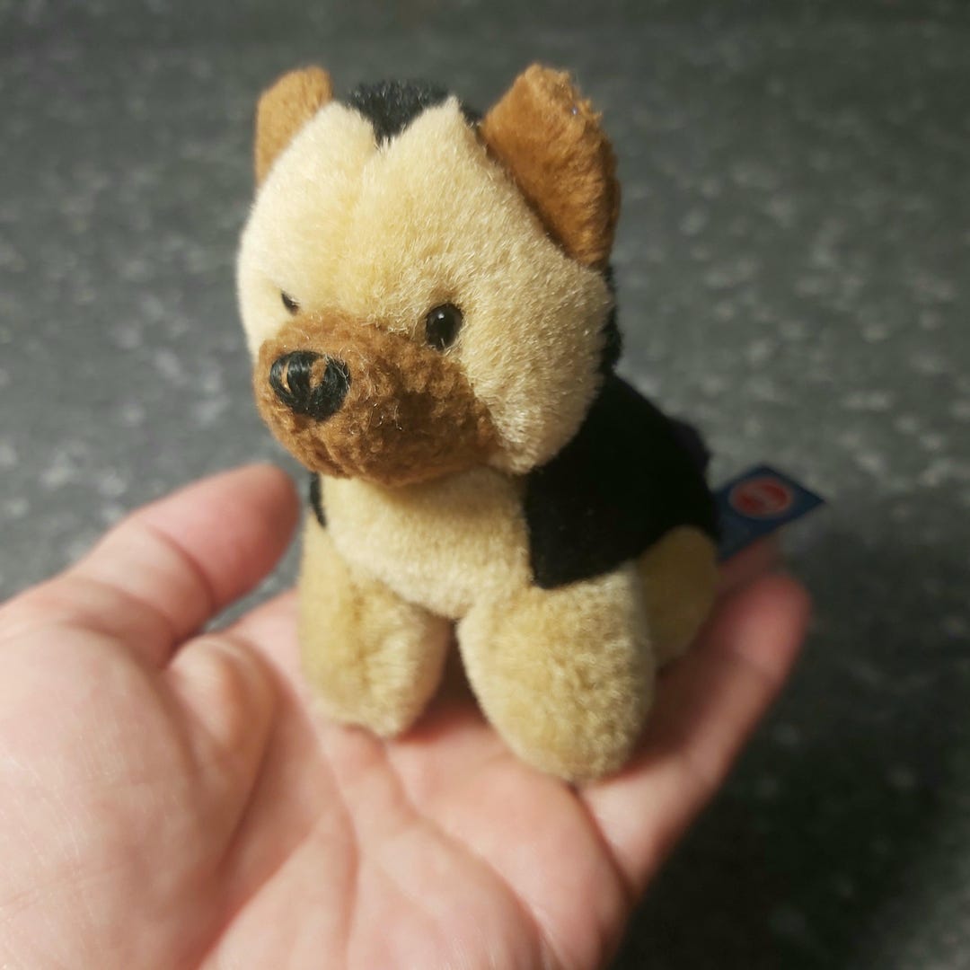 Dog German Shepherd Plush Vintage. Small German Shepherd Trudi Sweet ...