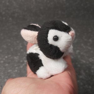 Black Rabbit Plush Vintage Black Bunny Stuffed Animal Vintage Rabbit ...