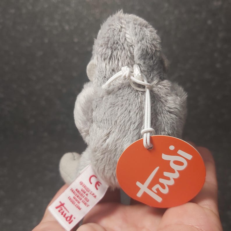 Gray Gorilla Plush. Trudi Vintage Gorilla Monkey. Small Gorilla Trudi ...