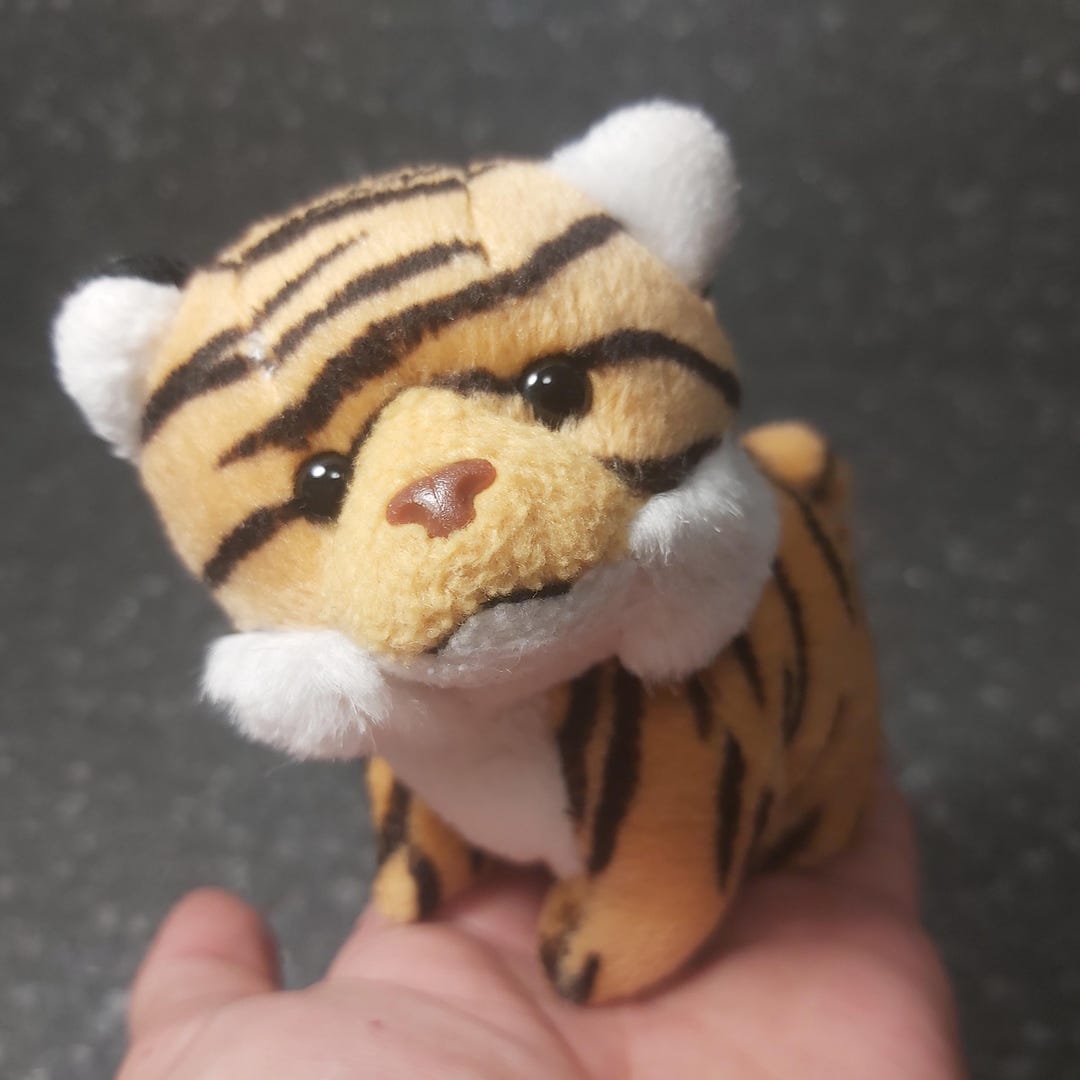 Small Tiger Plush. Vintage Trudi Mini Collection. Tiger Stuffed Animal ...