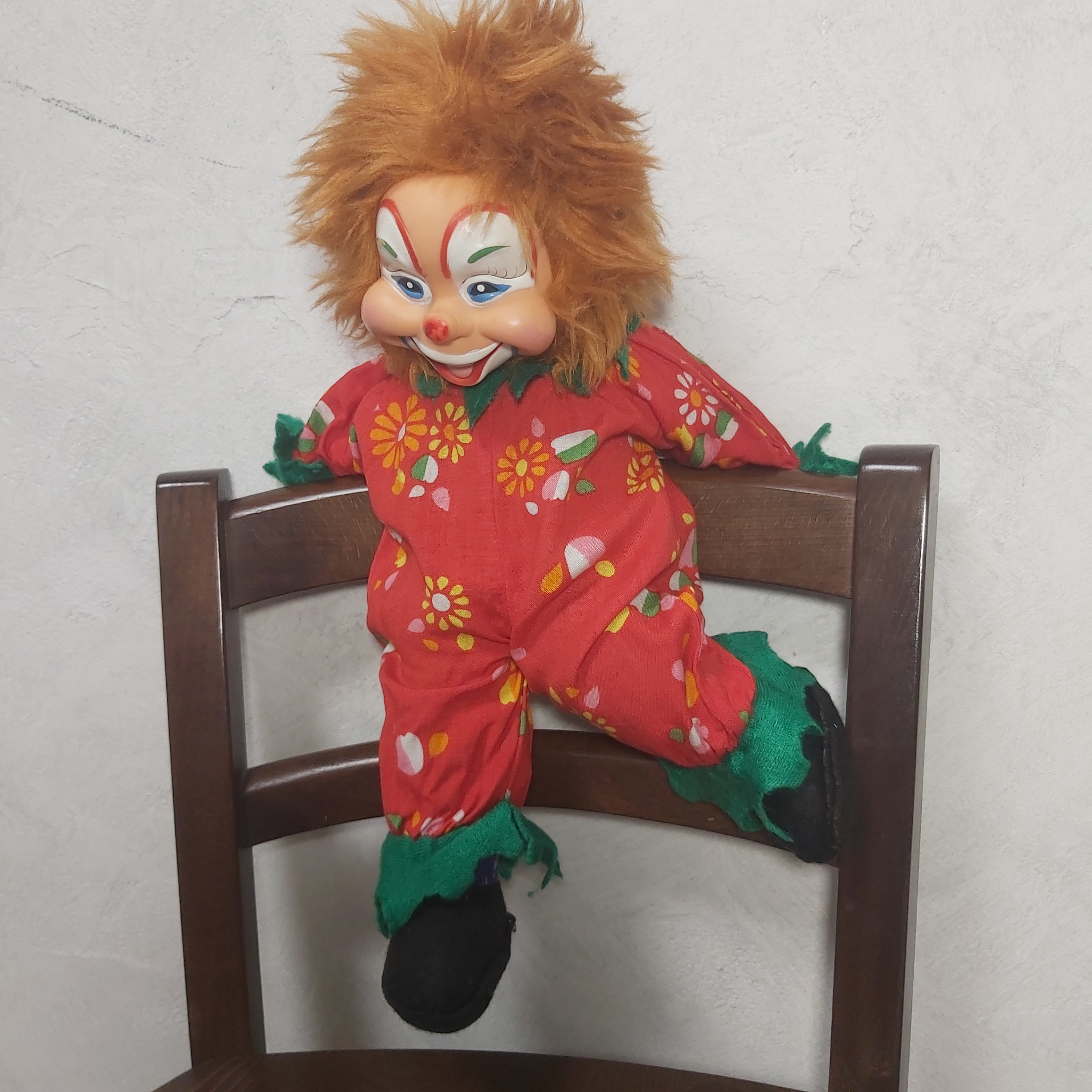 Vintage Rushton Star Creation Clown 1960s. Vintage Stuffed Clown Rubber ...