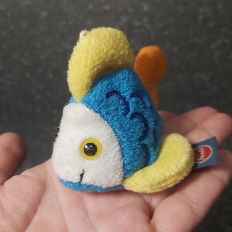 Blue Yellow Fish Plush Vintage. Small Fish Trudi Sweet Collection. Blue ...