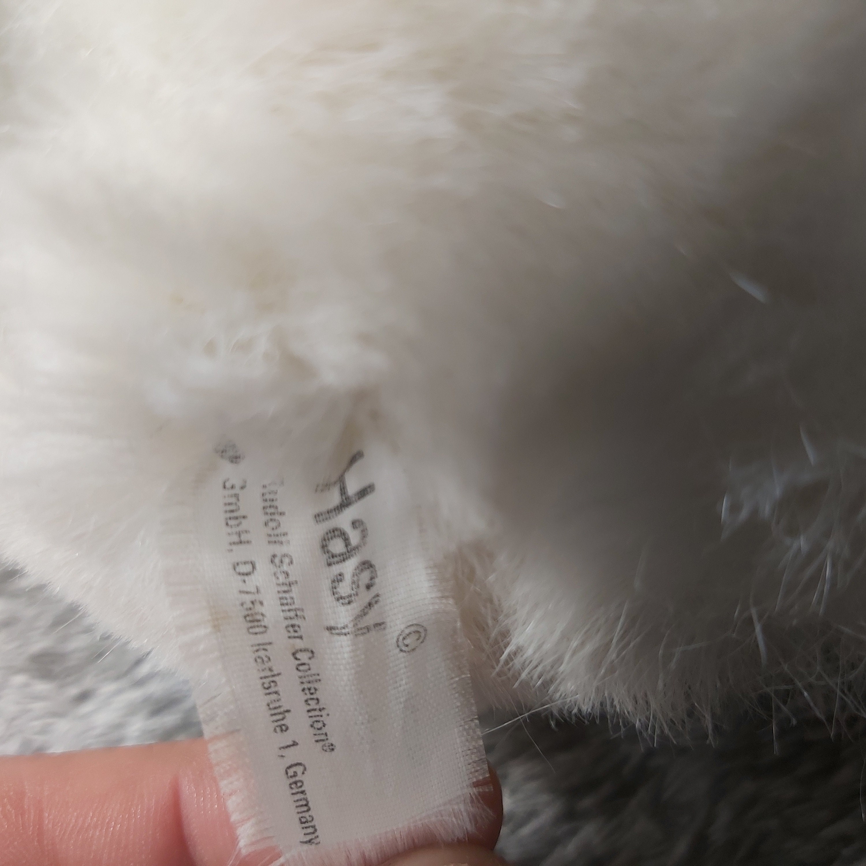 White Angora Rabbit Plush. Vintage Trudi. Realistic White Rabbit ...