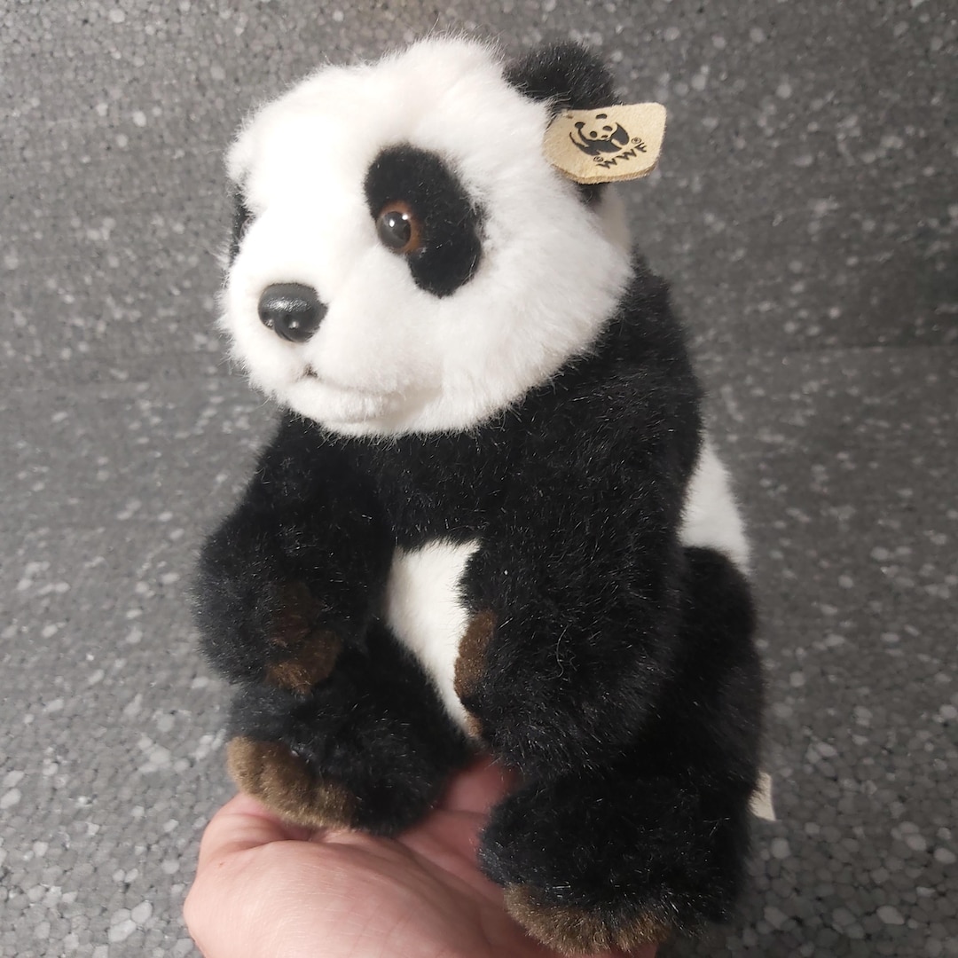 Realistic Panda WWF Plush Vintage. Panda Stuffed Animal. Panda Wwf ...