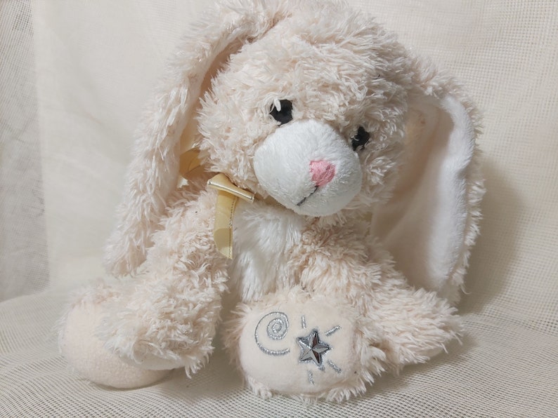 Vintage Plush Bunny. Vintage Plush Rabbit. Vintage White Bunny. Vintage ...