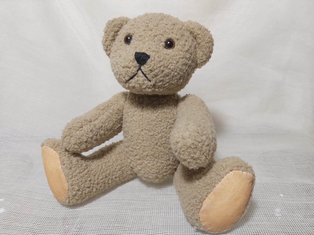 German Teddy Vintage. German Gray Teddy Bear. Vintage Jointed Plush ...