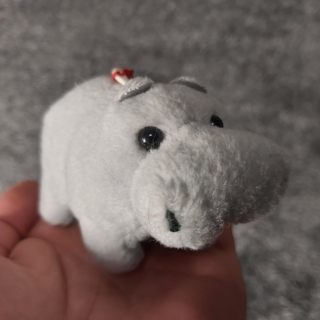 Hippo Plush. Trudi Vintage Hippopotamus. Small Hippo Trudi Sweet ...