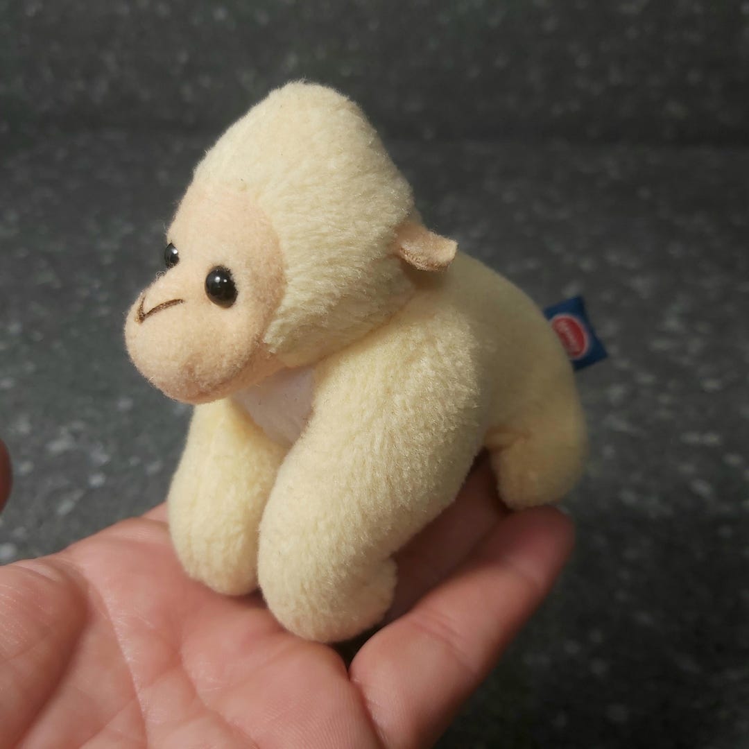White Gorilla Plush. Trudi Vintage Monkey. Keychain Gorilla Trudi Sweet ...