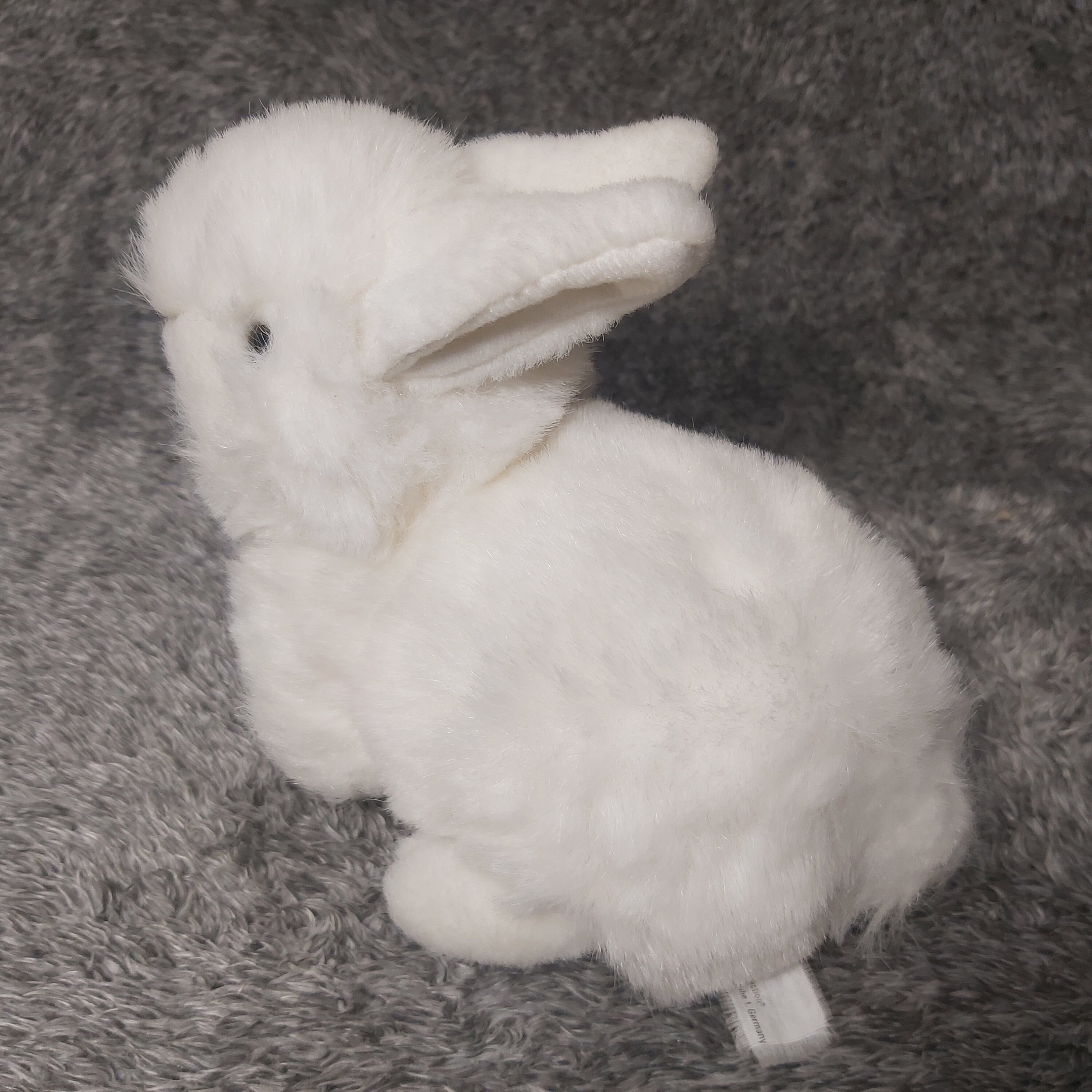 White Angora Rabbit Plush. Vintage Trudi. Realistic White Rabbit ...