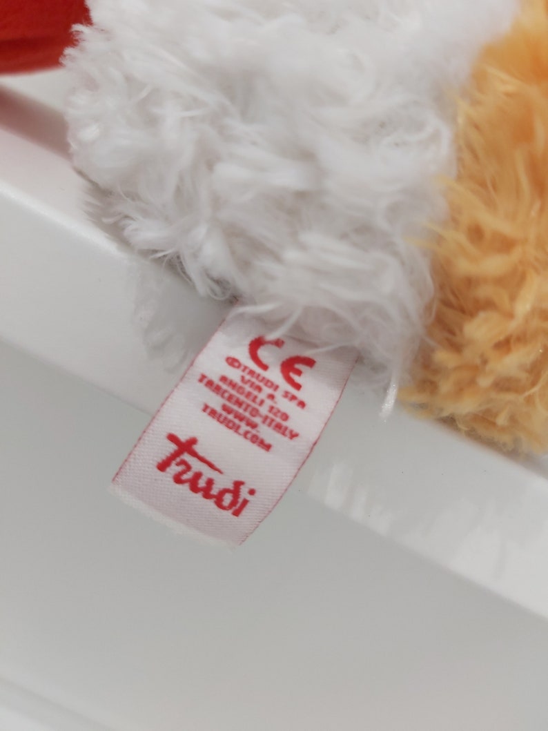 Plush Bunny With Heart. Trudi Plushies. Stuffed Funny Bunny. - Etsy