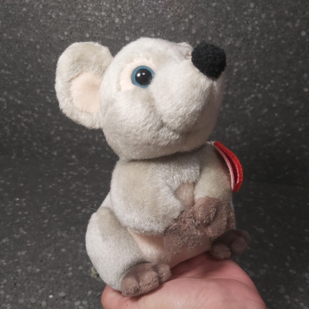Mouse Plush Vintage. Mouse Trudi. Vintage Mouse Stuffed Animal. Trudini ...