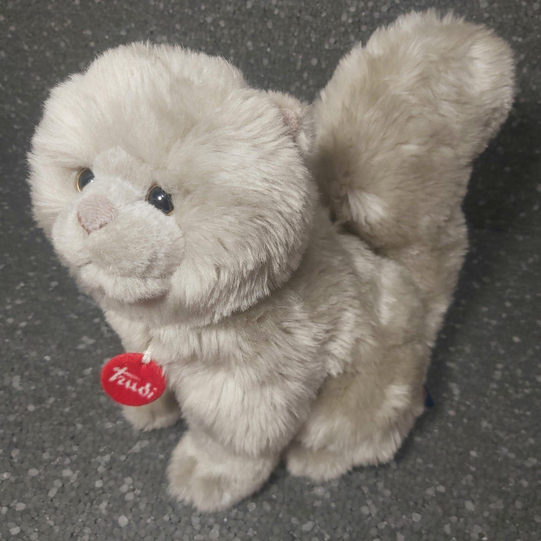 Lilac Scottish Fold Plush Vintage. Large Scottish Fold Trudi. Vintage ...