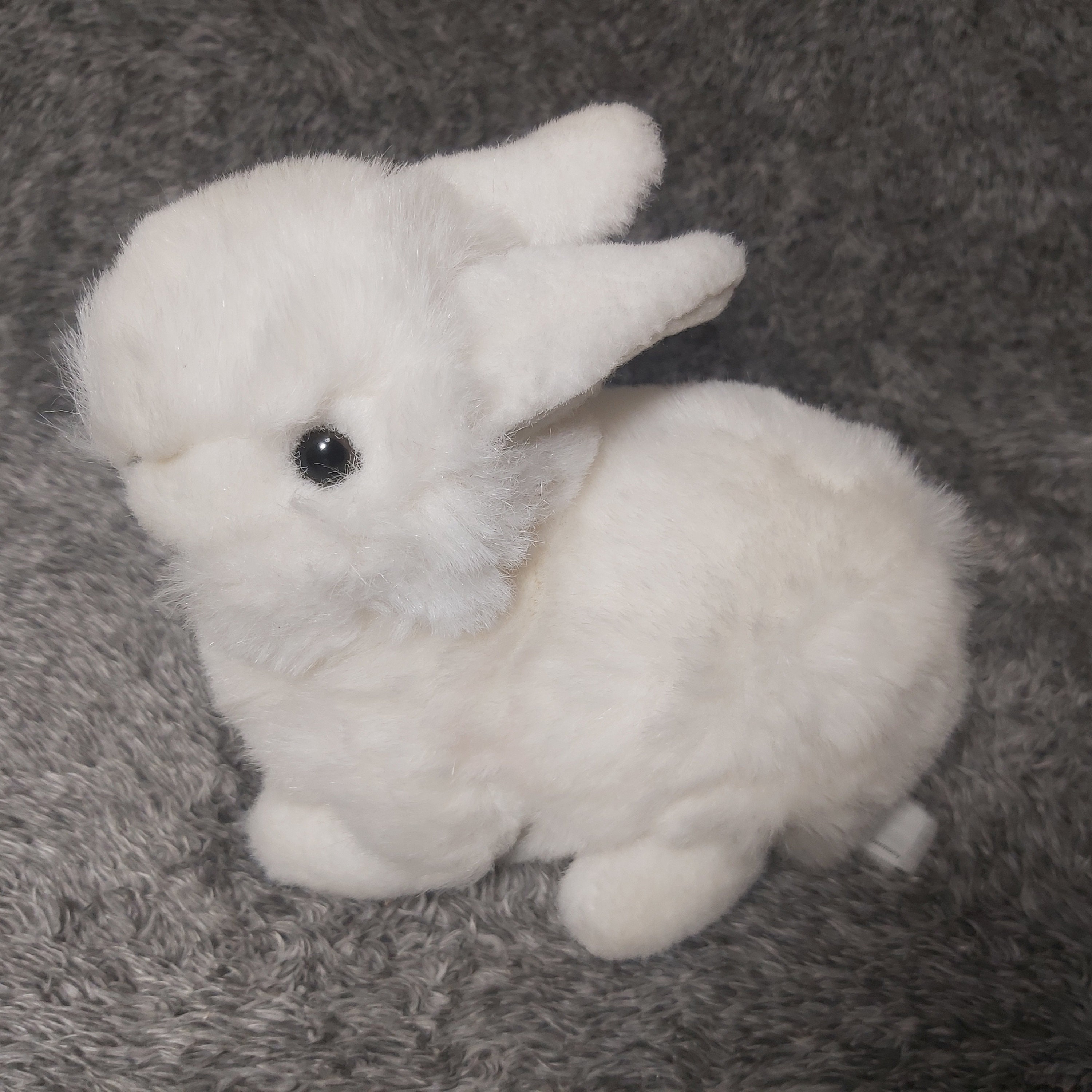 White Angora Rabbit Plush. Vintage Trudi. Realistic White Rabbit ...
