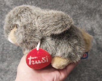 Brown Rabbit Plush. Vintage Bunny Trudi. Realistic Brown Rabbit Stuffed ...