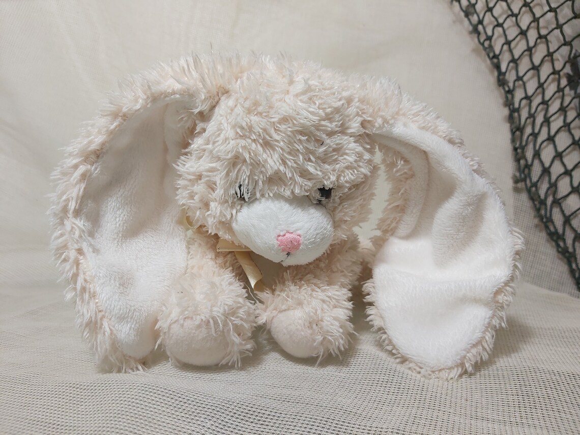 Vintage Plush Bunny. Vintage Plush Rabbit. Vintage White - Etsy