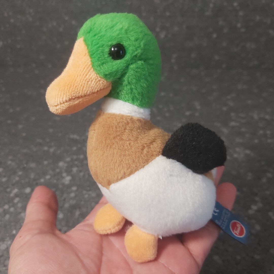 Mallard Duck Plush. Vintage Trudi. Duck Stuffed Plush. Mallard Duck ...