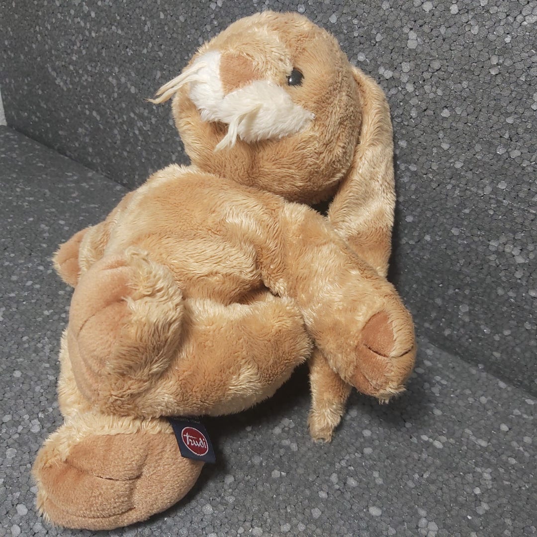 Large Rabbit Ben by Trudi. Plush Honey Rabbit Ben. Trudi Plushies ...