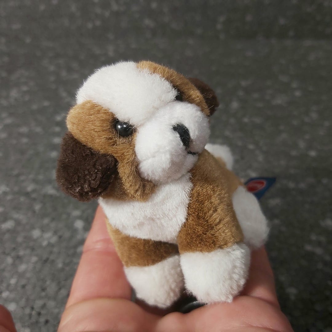 Dog Saint Bernard Plush. Trudi Vintage. Small Saint Bernard Puppy Dog ...