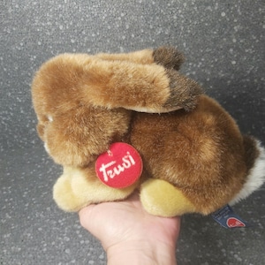Brown Rabbit Plush. Vintage Bunny Trudi. Realistic Brown Rabbit Stuffed ...