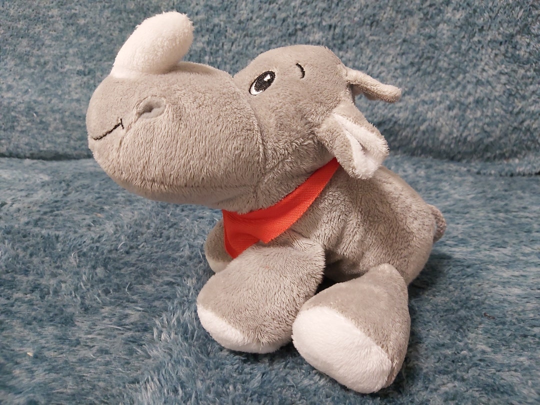 Rhinoceros Plush Vintage. Stuffed Rhinoceros. Stuffed Animal Rhinoceros ...