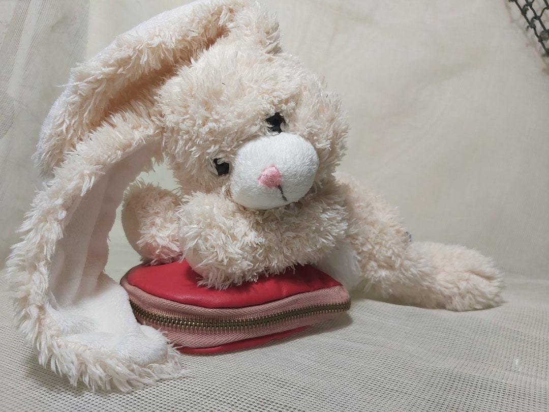 Vintage Plush Bunny. Vintage Plush Rabbit. Vintage White Bunny. Vintage ...