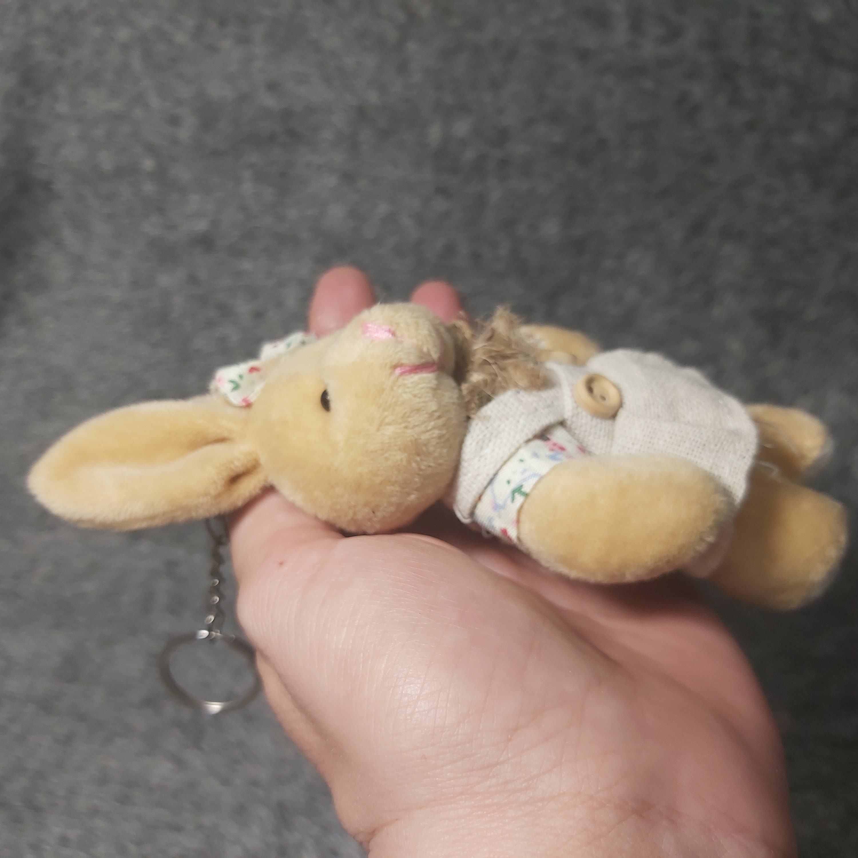 Vintage Bunny Girl Keychain Plush Vintage. Stuffed Animal Vintage Bunny ...