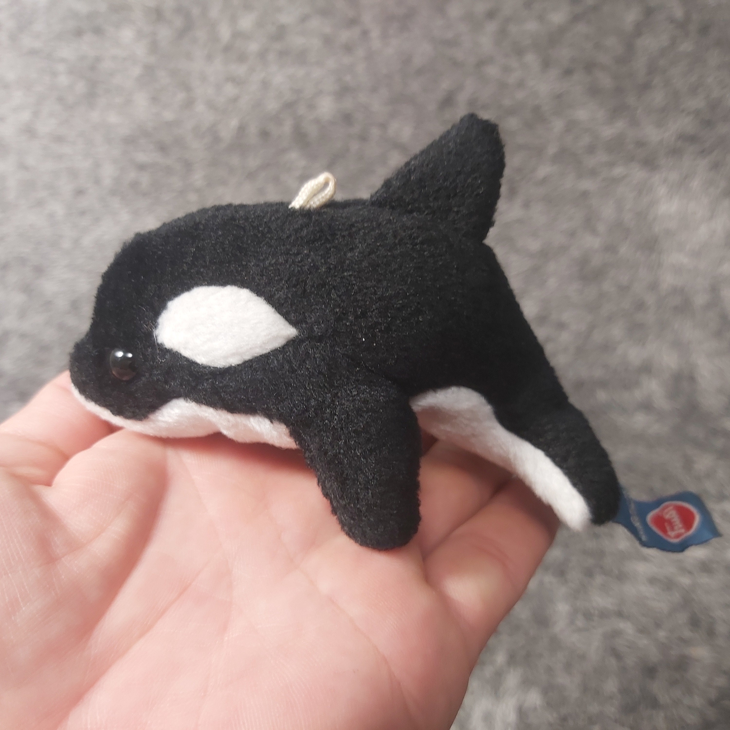Small Killer Whale Plush Vintage. Orca Plush Vintage. Trudi Sweet Collection Killer Whale ...