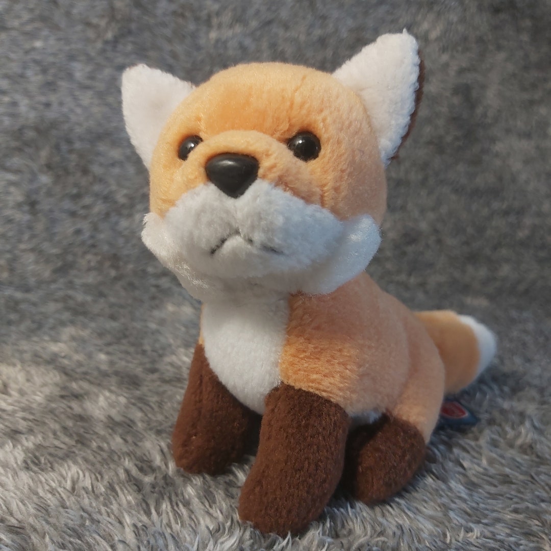 Red Fox Plush. Vintage Red Fox Trudi Mini Collection. Red Fox Stuffed ...