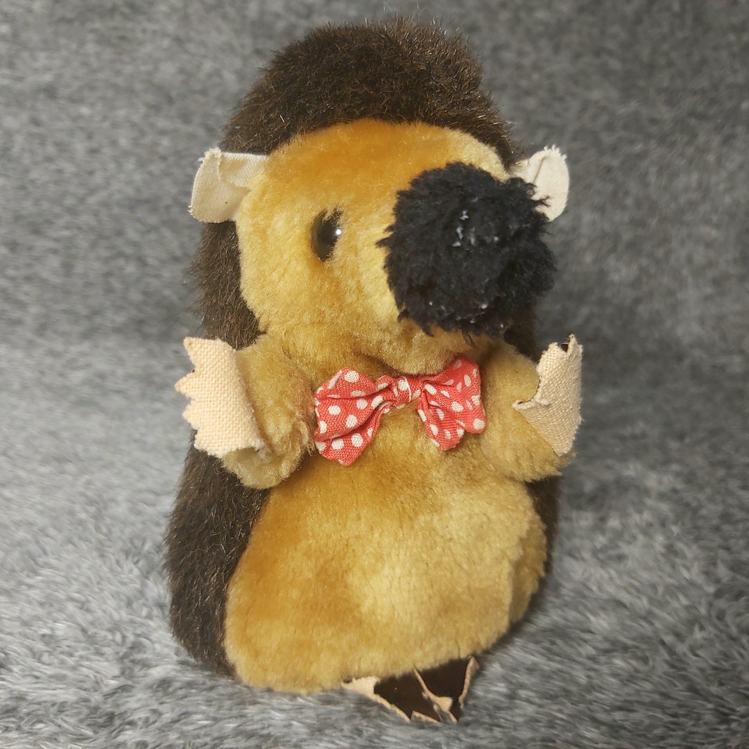 Plush Hedgehog Vintage. Old German Plush Hedgehog. Vintage Hedgehog ...