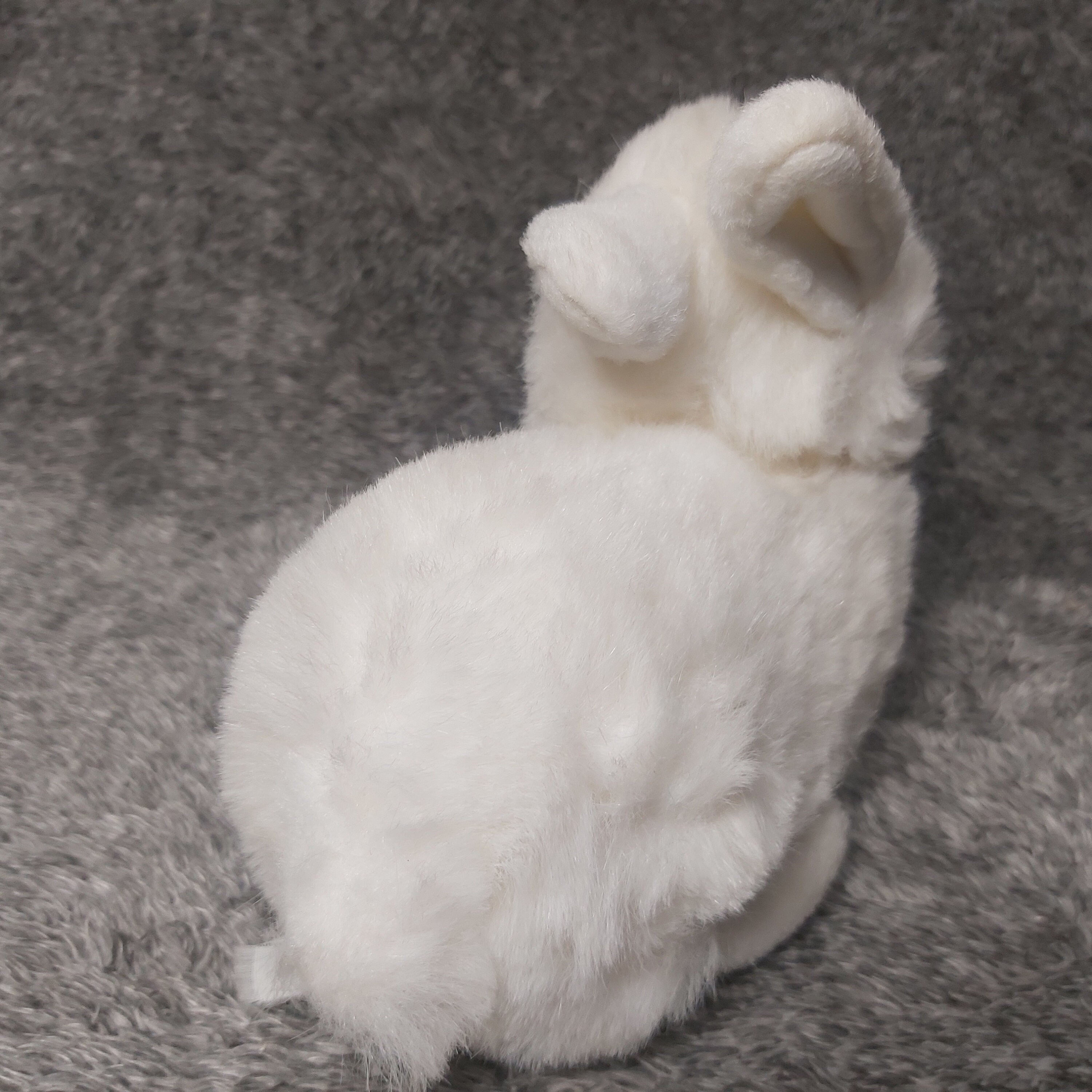 White Angora Rabbit Plush. Vintage Trudi. Realistic White Rabbit ...