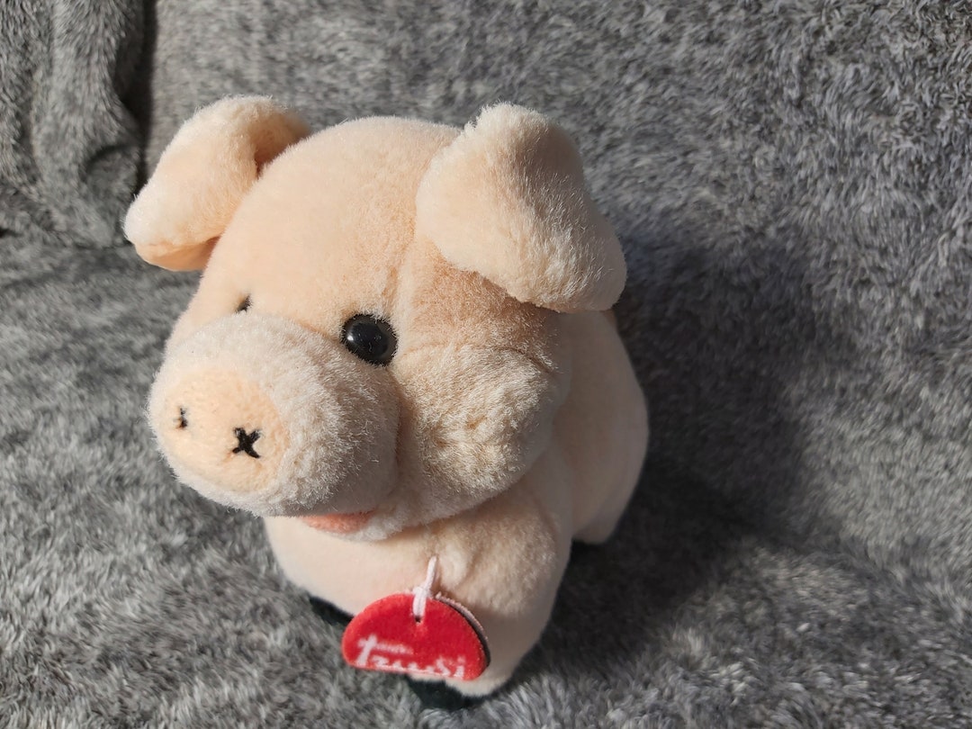 Plush Piggy Trudi Vintage. Piglet Stuffed Animal. Vintage Pig Plush ...