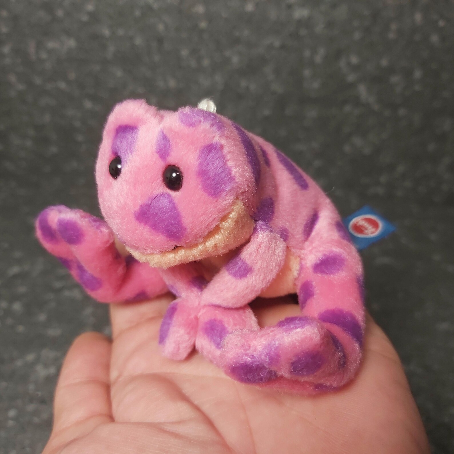 Keychain Pink Frog Plush Vintage. Pink Spotted Frog Trudi Sweet ...