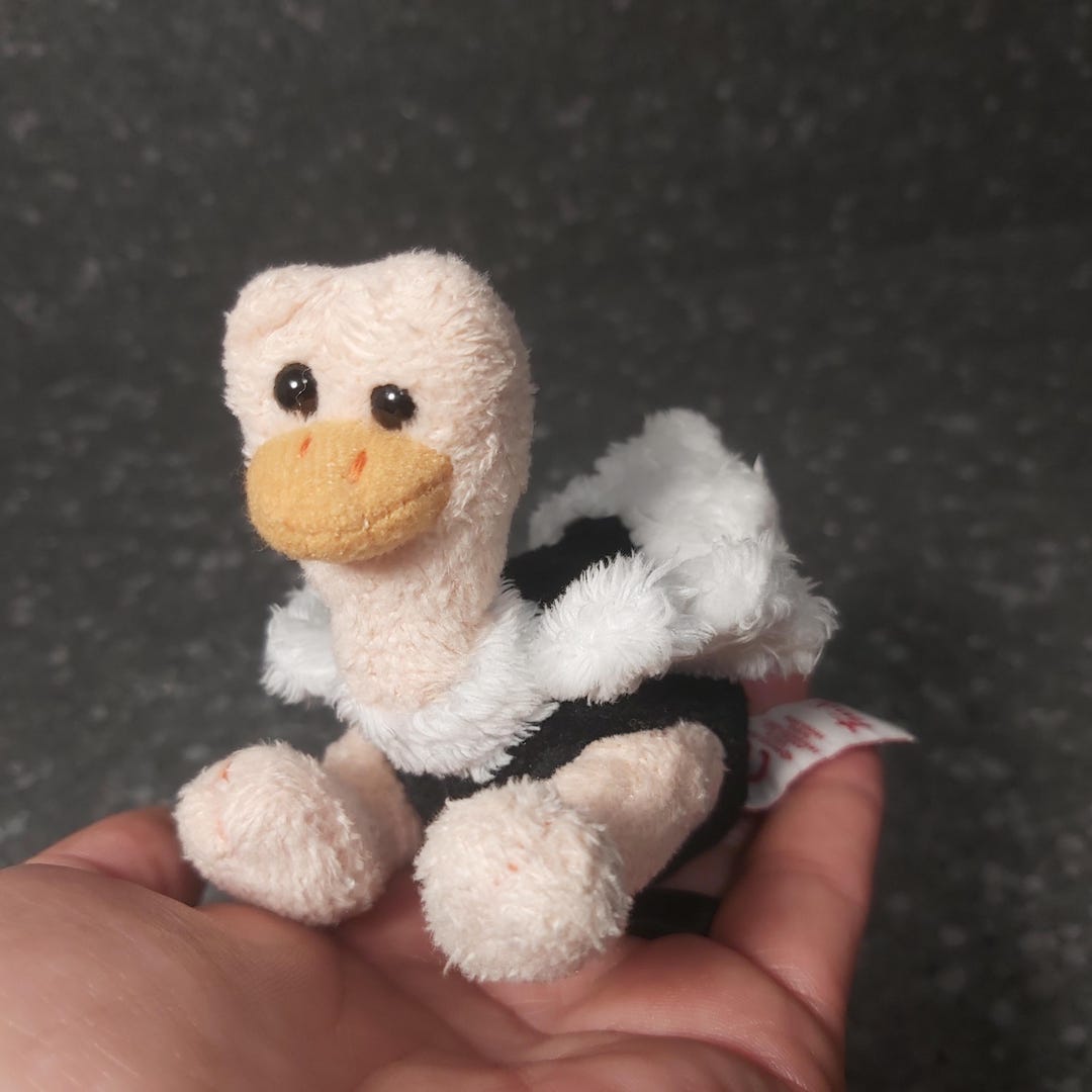 Ostrich Plush Vintage. Ostrich Stuffed Animal Vintage Ostrich Trudi ...