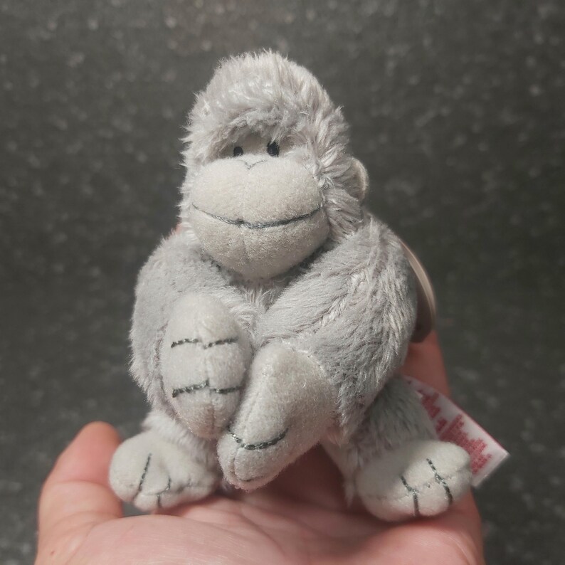 Gray Gorilla Plush. Trudi Vintage Gorilla Monkey. Small Gorilla Trudi ...