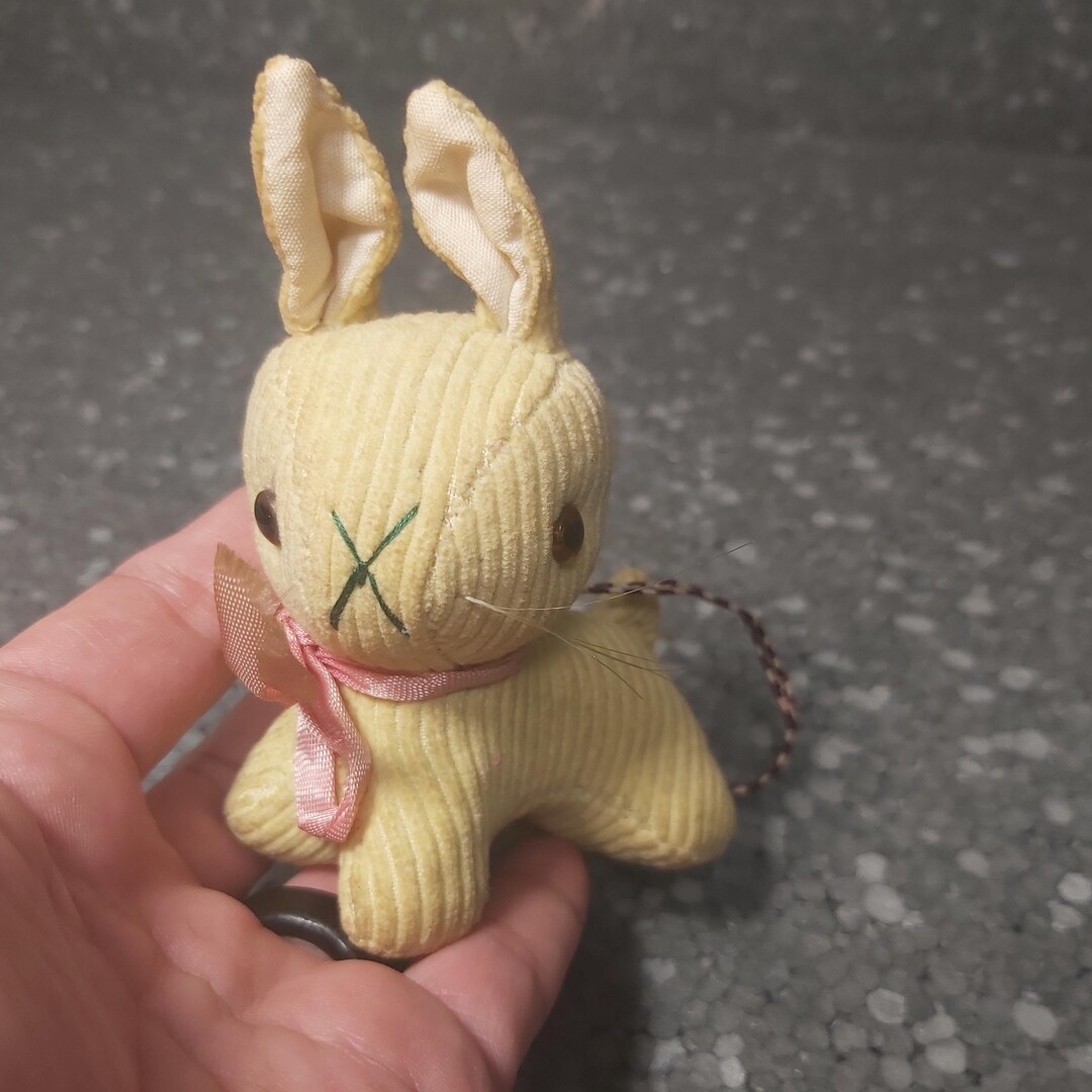 Corduroy Bunny Vintage Japan. Corduroy Plush Bunny Japan. Small Rabbit ...