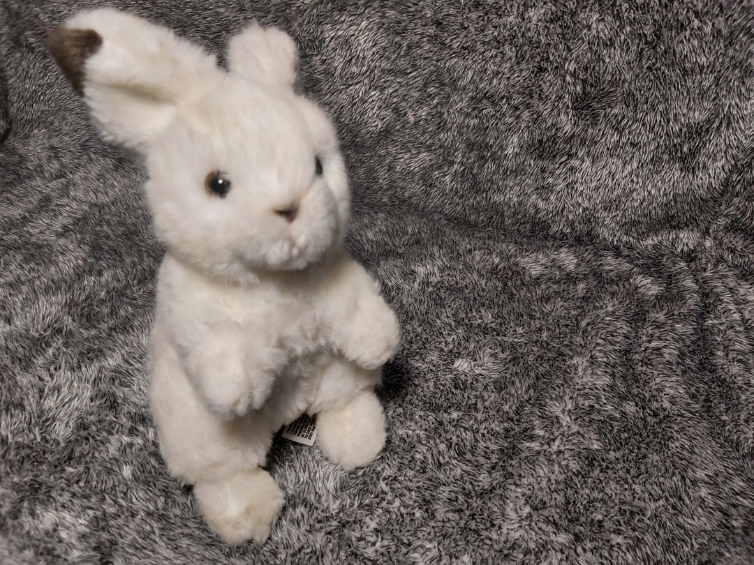 White Bunny Plush. White Rabbit Stuffed Animal. White Bunny Realistic ...