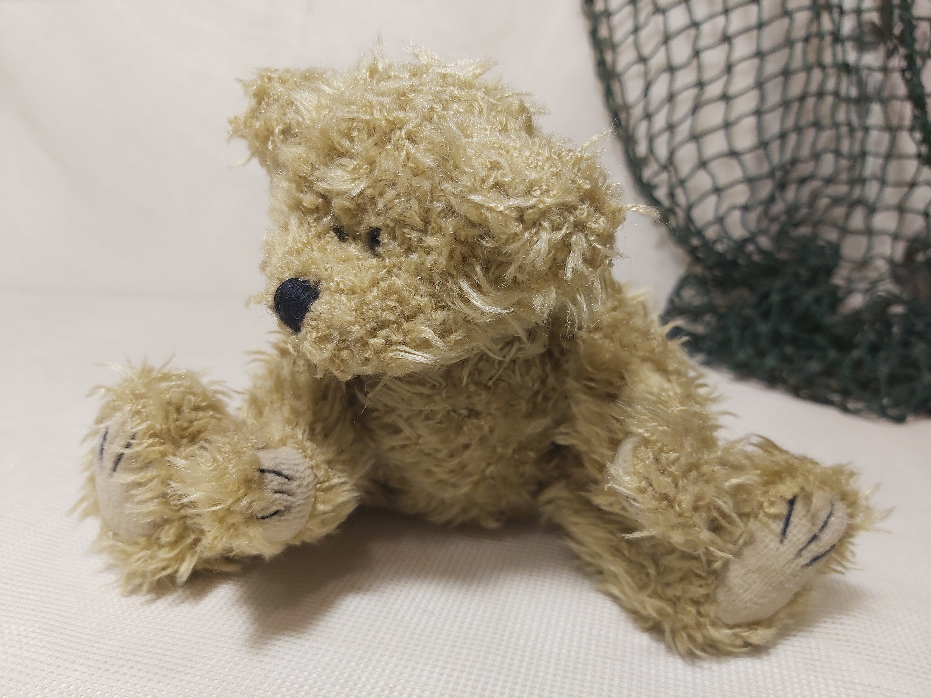 Small Beige Teddy Vintage. Classic Plush Teddy Bear. Movable Vintage ...
