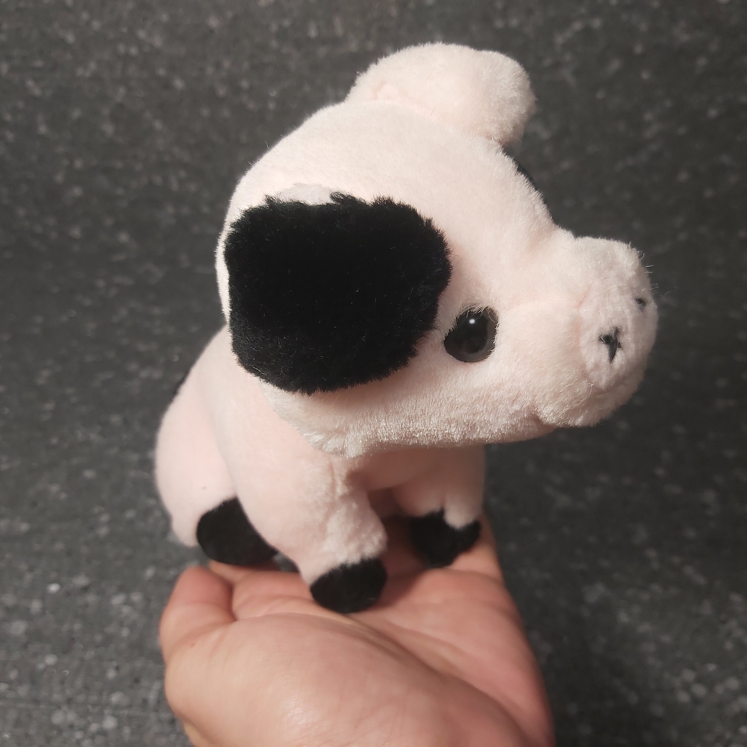 Spotted Pig Plush Vintage. Spotted Piglet Plush. Vintage Trudi. Gloucestershire Old Spots Pig Stuffed Animal. Piggy. Pink Black Pig Piglet Etsy UK