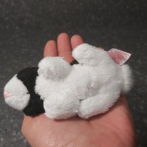 Black Rabbit Plush Vintage Black Bunny Stuffed Animal Vintage Rabbit ...