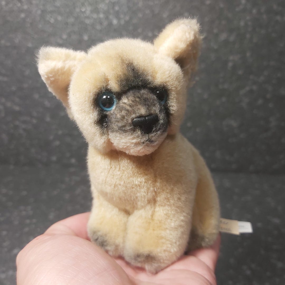 Lilac Point Siamese Kitten Plush Vintage. Siamese Kitten Stuffed Animal ...