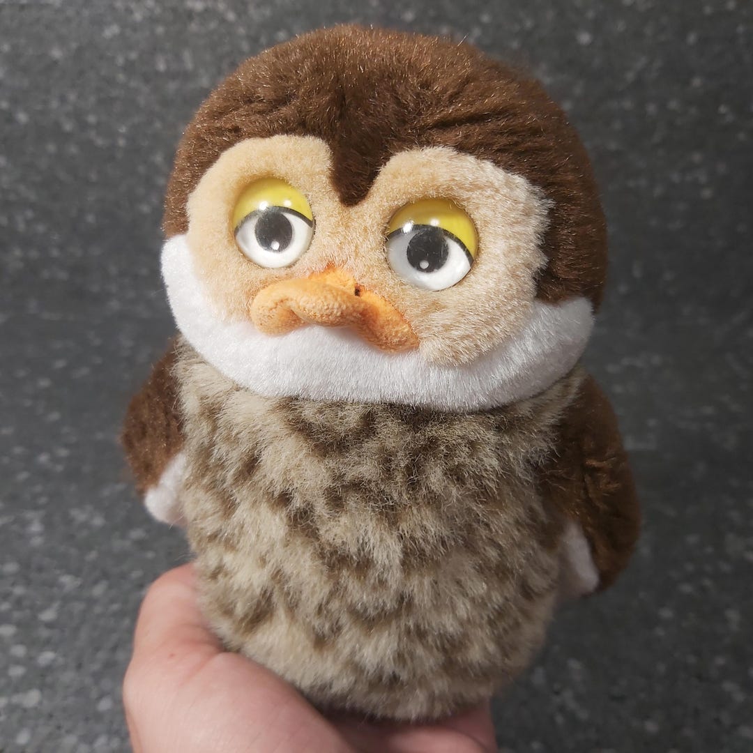 Owl Plush Vintage. Owl Trudi. Vintage Owl Stuffed Animal. Trudini Owl ...