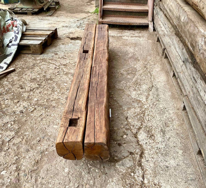 Old Wood Beams Console Farmhouse Console Media Console Tv - Etsy
