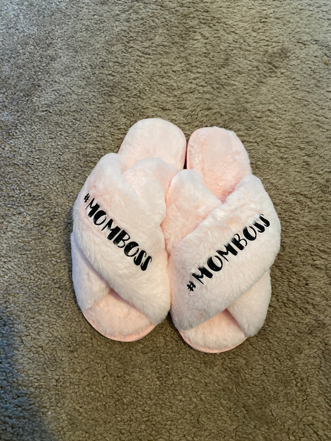 Mom Boss Slippers - Etsy